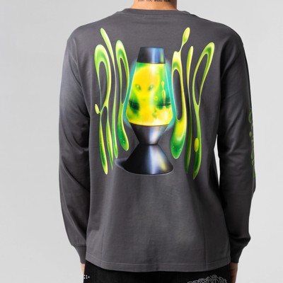 【Ohh】现货 RIPNDIP LAVA L/S TEE 水洗灰 美潮 贱猫 長袖T恤