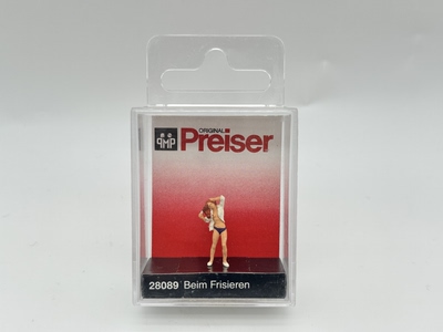 preiser小人微缩微距场景模型1:87HO微观小人道具28089 洗漱美女