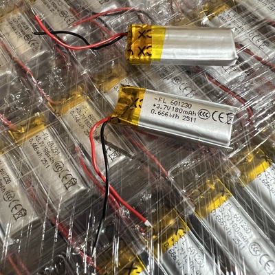 3.7V蓝牙耳机充电仓电子秤180mah聚合物锂电池601230不带保护板