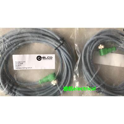 全新原装宜科ELCO弯角形CBO12.4-10-CB12.4有头电缆公母插头议价$