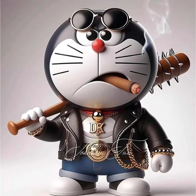 罪恶都市哆啦A梦霸气汽车贴纸