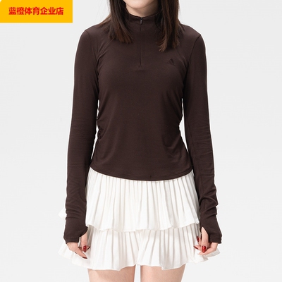 阿迪达斯女装26春季运动服休闲长袖T恤修身时尚上衣KH2643