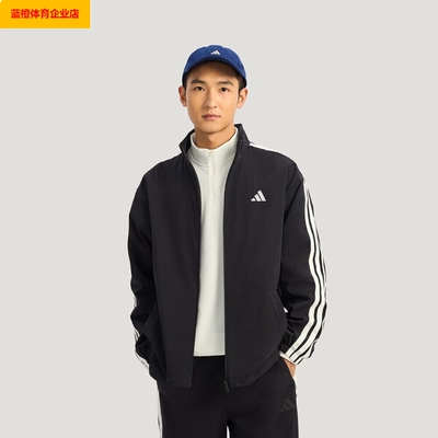阿迪达斯正品2026春季款男士立领加绒休闲外套KR2517