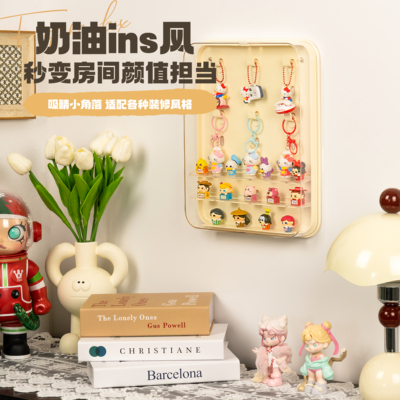 RMAX萌粒收纳展示盒壁挂亚克力透明防尘盲盒摆件展示架手办展示柜