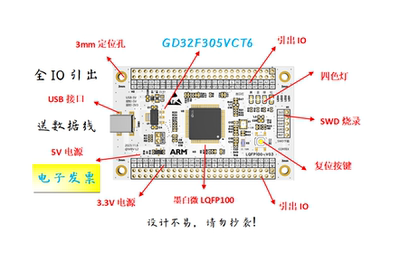 GD32F305VCT6核心板GD32F305VCT6最小系统板GD32F305VCT6开发板