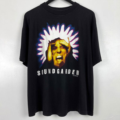Soundgarden声音花园乐队美式潮牌男女短袖欧美复古潮流情侣款T恤