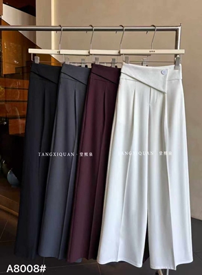 【堂家TXQ】A8008大脚直筒阔腿裤春装泉熙正品女装