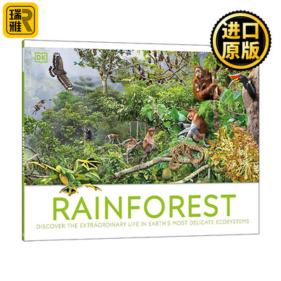 英文原版 DK Rainforest 热带雨林 大自然丰富的栖息地 儿童科普百科全彩插图读物精装 英文版 进口英语原版书籍