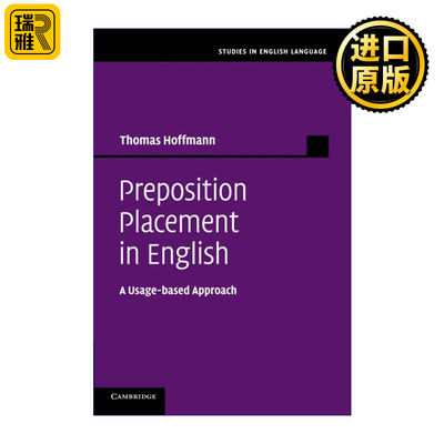 Preposition Placement in English 英语介词置位 剑桥英语语言研究系列