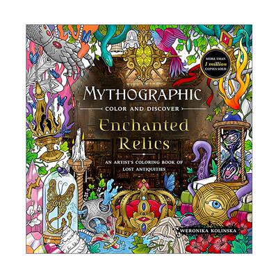 英文原版 Mythographic Color and Discover Enchanted Relics 神话色彩与发现 魔法遗迹 英文版 进口英语原版书籍