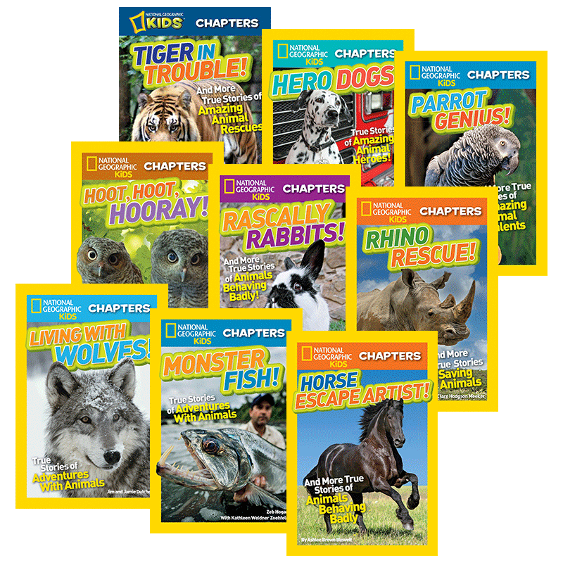美国国家地理儿童章节书9册套装 英文原版 National Geographic Kids Chapters 英文版 英语课外阅读书 少儿百科 进口原版书籍