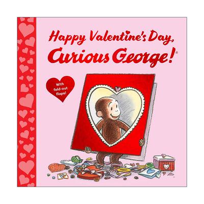 英文原版 Happy Valentine's Day Curious George 乔治猴 情人节快乐 精装 英文版 进口英语原版书籍