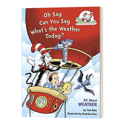 戴帽子的猫图书馆 天气 英文原版 Oh Say Can You Say What's the Weather Today All About Weather 苏斯博士 英文版 进口英语书