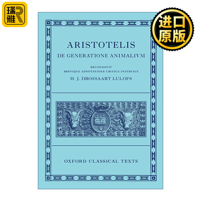 On the Generation of Animals (De Generatione Animalium) 亚里士多德 动物繁殖 牛津古典文本系列 精装
