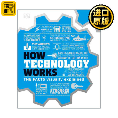 英文原版 How Technology Works 技术如何运作 DK科学科普图解百科精装 英文版 进口英语原版书籍