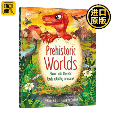 英文原版 Prehistoric Worlds DK史前恐龙世界 儿童全彩图解科普百科精装 英文版 进口英语原版书籍