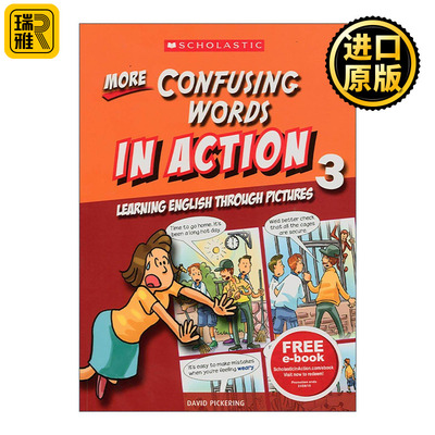 英文原版 More Confusing Words In Action 3 学乐画中画 更多易混淆词卷3 英文版 进口英语原版书籍