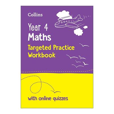 英文原版 Collins Year 4 Maths Targeted Practice Workbook 柯林斯英国小学四年级数学练习册 第二版 英文版 进口英语原版书籍