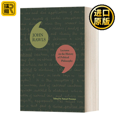英文原版 Lectures on the History of Political Philosophy 约翰·罗尔斯 政治哲学史讲义 John Rawls生前最后一本书 进口书籍