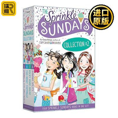 英文原版 The Sprinkle Sundays Collection 2 周末甜蜜日5-8册盒装 青少年友谊小说 英文版 进口英语原版书籍