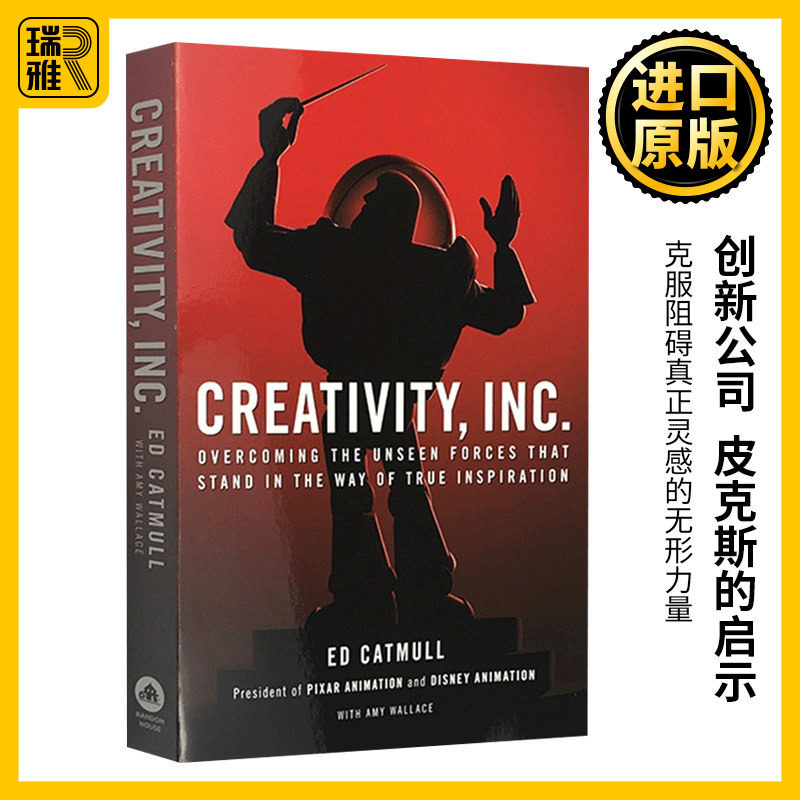 Creativity Inc 创新公司 皮克斯的启示 英文原版 吉姆柯林斯推荐 纽约时报 亚马逊畅销书 Ed Catmull 进口英语管理类书籍