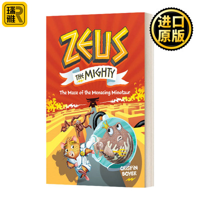 强大的宙斯2 凶险的牛头怪迷宫 英文原版 Zeus The Mighty The Maze of the Menacing Minotaur 儿童桥梁章节故事书 进口英语书籍