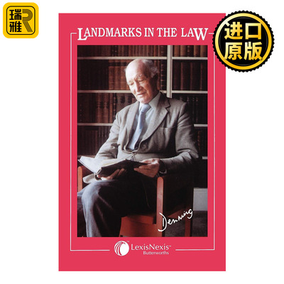 Landmarks in the Law  英文原版 丹宁勋爵和他的法学思想 英文版 进口英语原版书籍