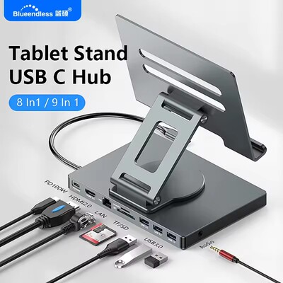 TabletStandUSBCHub