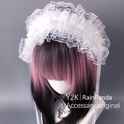 少女洛丽塔蕾丝发带发饰蝴蝶结