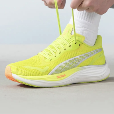 Puma彪马Velocity Nitro3轻便缓震耐磨跑鞋柠檬黄380080-02