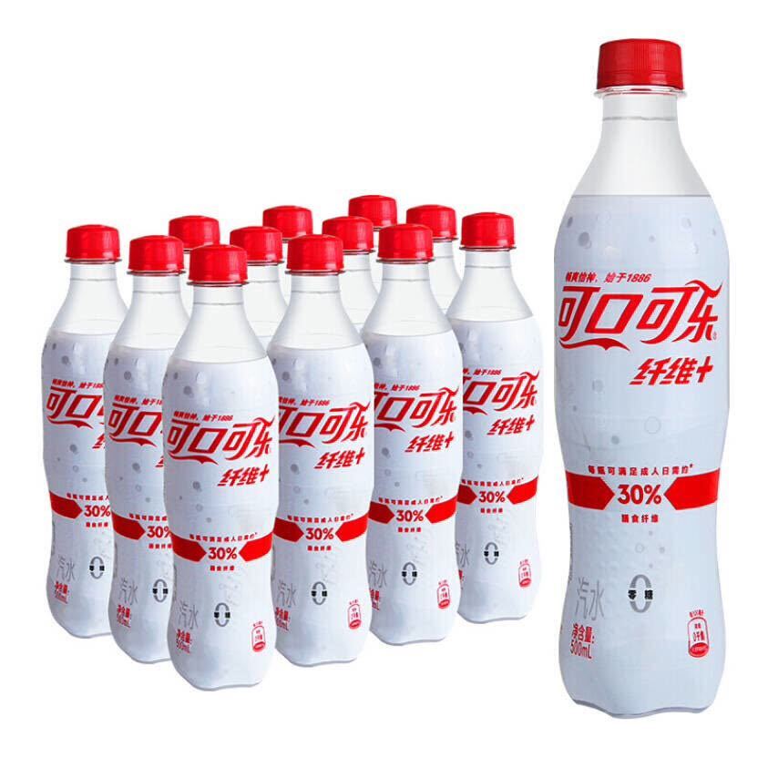 可口可乐可乐纤维+无糖 500ml*12/24瓶无能量碳酸饮料北京包邮_虎窝淘