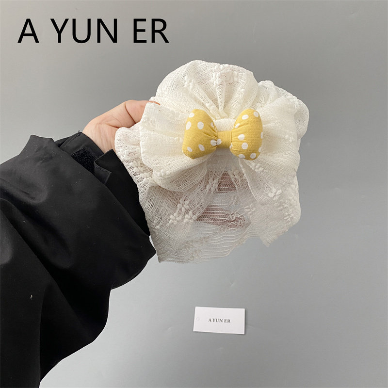 婴儿帽子夏季薄款新生儿柔软透气护囟门胎帽女宝宝蕾丝花朵印度帽