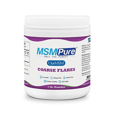 Kala Health MSMPure Coarse Powder Flakes, 1 Pound, Pure Sulf