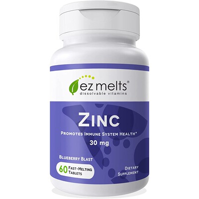 美国代购EZ Melts Dissolvable Zinc Supplement 30 mg
