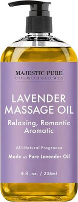 美国代购MAJESTIC PURE Lavender Massage Oil for Men and Women