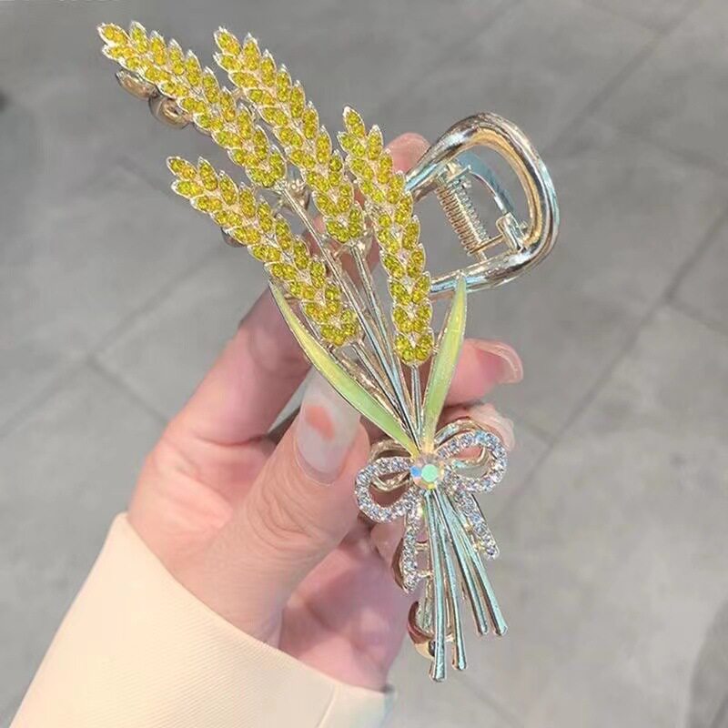 德国大麦穗高级感发夹后脑勺盘发抓夹女发卡夏季大号优雅鲨鱼夹子