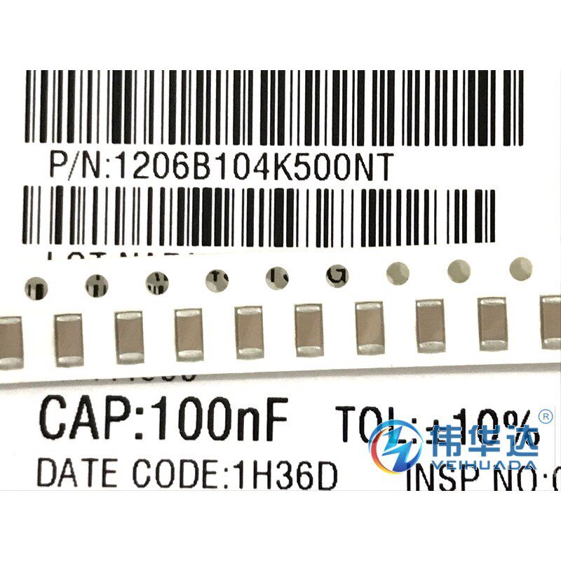 贴片电容 1206 0.1UF 100NF 104K 50V X7R 316 10% 陶瓷 原装现货_虎窝淘