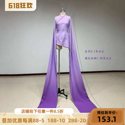 舞研依库中国古典舞身韵水袖舞蹈服练功服班服表演演出戏曲甩袖服