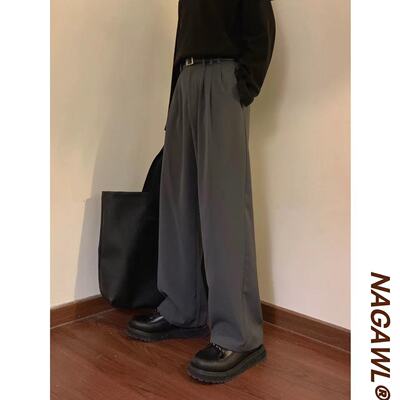 NAGAWL休闲学生阔腿裤宽松