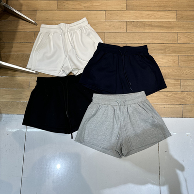 纯色简约休闲裤短裤显瘦运动裤