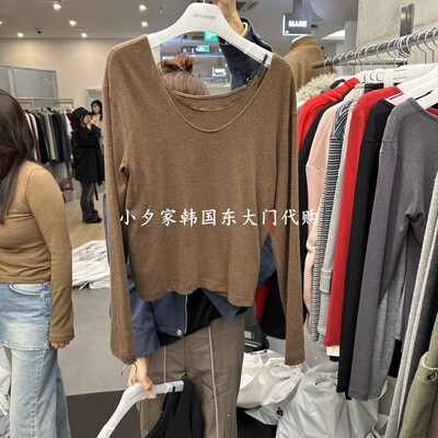 一件包邮小夕韩国东大门代购 OUTLANDER26冬季女装假两件长袖T恤