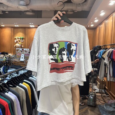 一件包邮 小夕韩国东大门代购GARMENT-P 26秋季女装新时尚短袖T恤