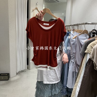 一件包邮 小夕韩国东大门代购SSEMIENNE 26夏季新品女装短袖 T恤