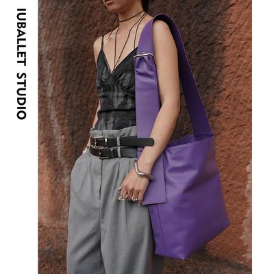 IUBALLET 绅士口袋 2025新品真皮通勤大容量托特包宽肩带电脑包