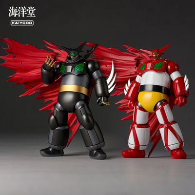 【预定】海洋堂 转轮科技 盖塔机器人OVA 盖塔1号 黑盖塔可动手办