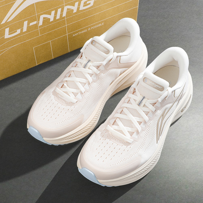 李宁系列2025冬季新款女运动潮流百搭舒适越影5反光缓震保护跑鞋