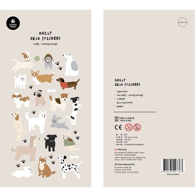 韩国sonia贴纸狗狗小世界