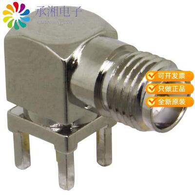 全新CONREVSMA002正品CONN RP-SMA RCPT R/A 50 OHM PCB