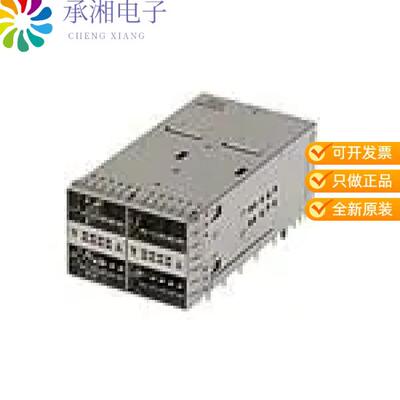 全新1717222003正品CONN ZQSFP+ RCP CAGE 2X2 152P RA