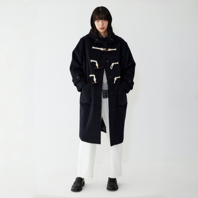 STUDIOTOMBOY连帽牛角扣大衣